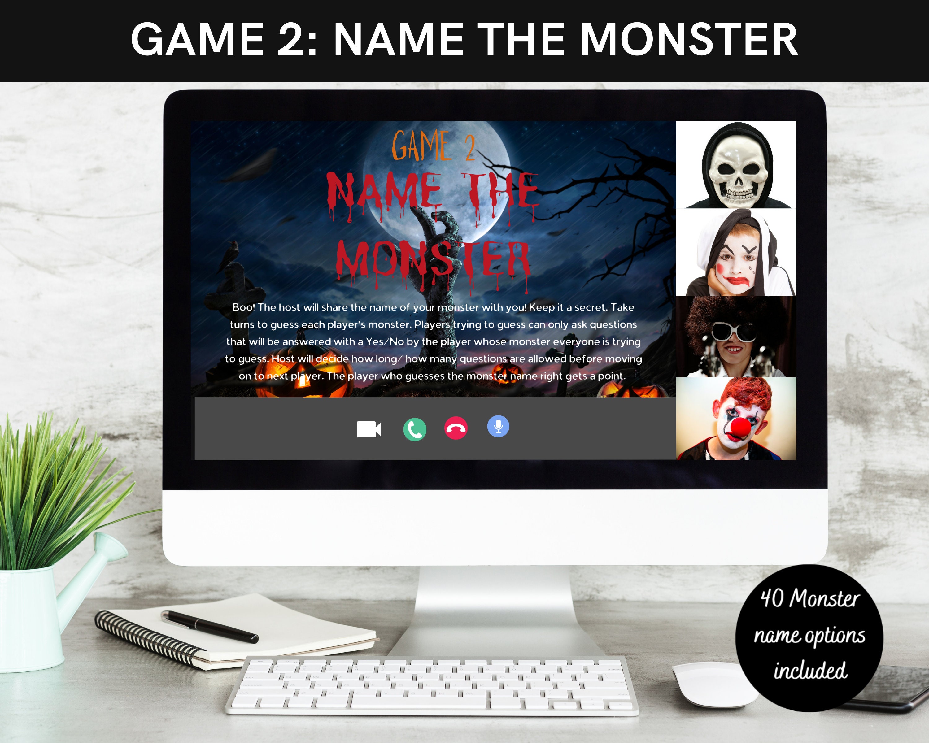Virtual Halloween Games Bundle with 6 games for some Spooky | Etsy