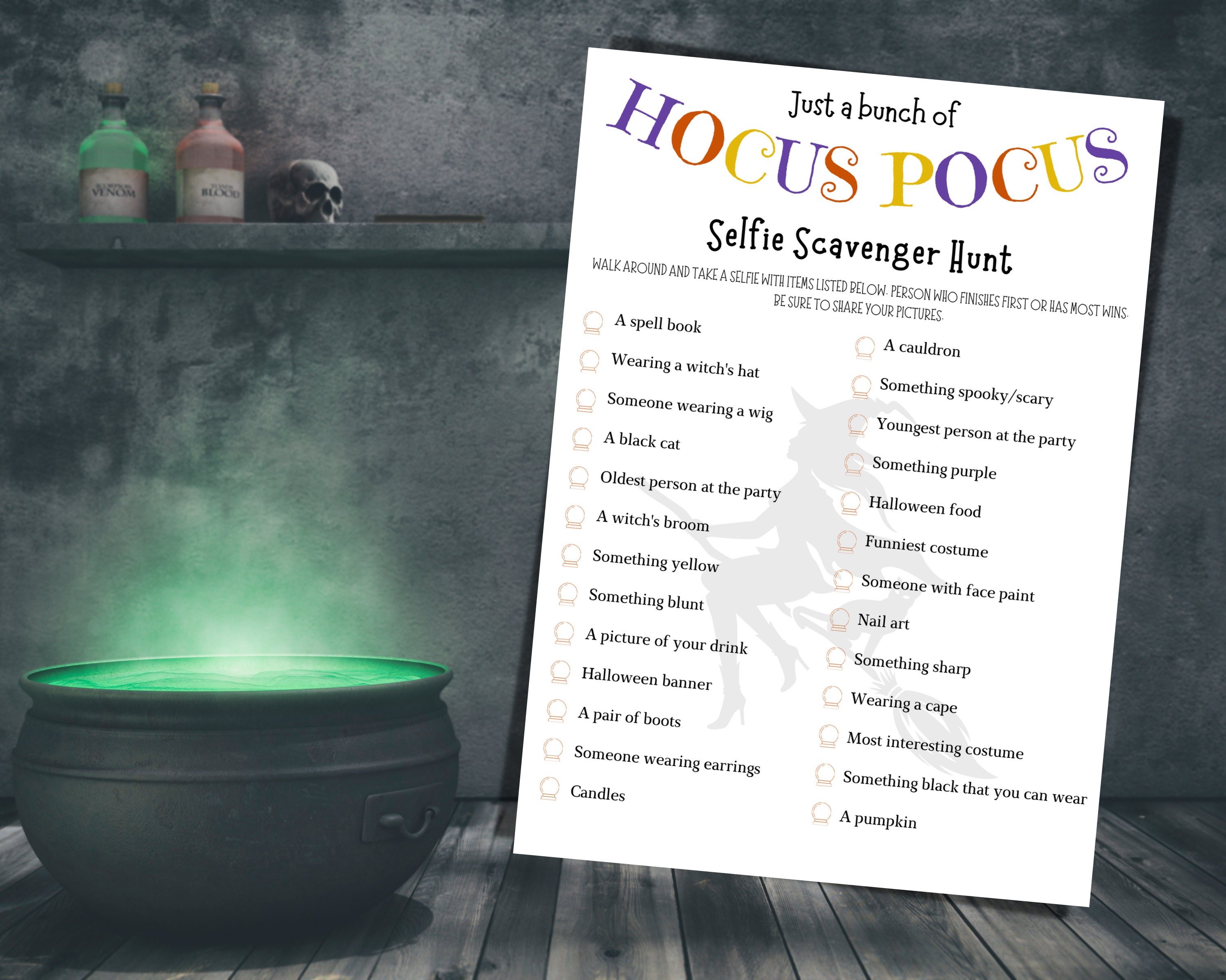 Witch Party Games Bundle for Fun Halloween Activity Use for - Etsy