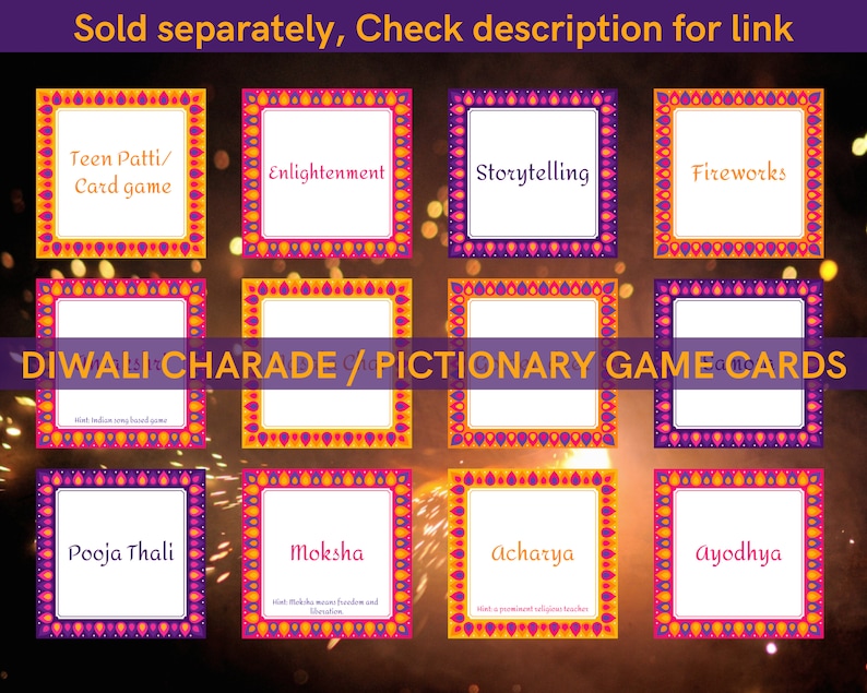 Diwali Kids Scavenger Hunt Game for a Fun Desi Indian Holiday - Etsy