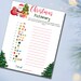 Kids Christmas Pictionary Game Printable Use for Holiday Fun - Etsy