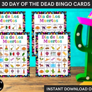 Day of the Dead/ Dia De Los Muertos Bingo Cards for a Fun Activity With ...