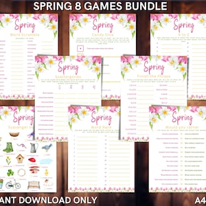 Spring Games Bundle for Kids, Teens & Adults - 8 Fun Games to Play With ...