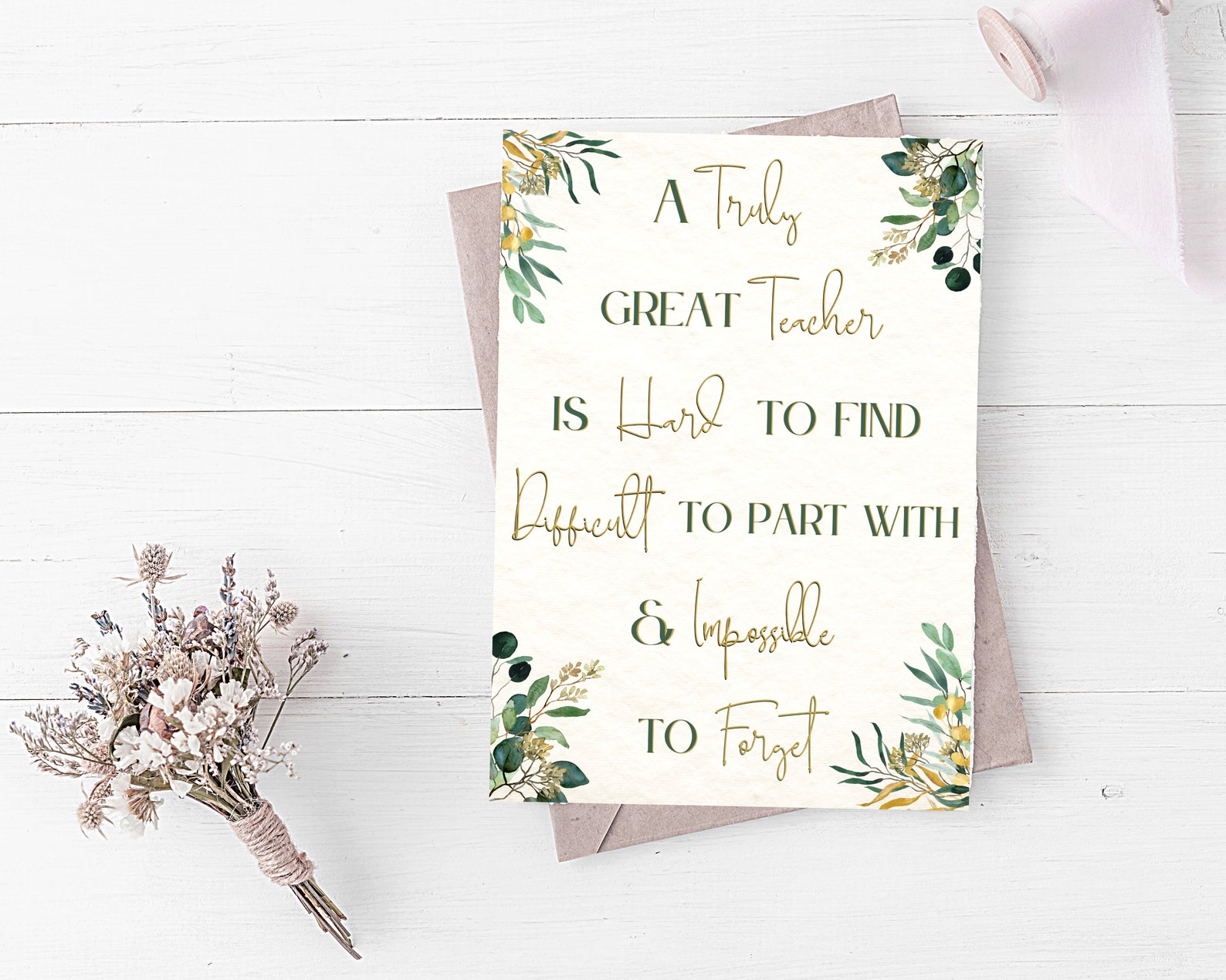 Teacher End of Year or Retirement Gift Printable School - Etsy