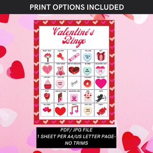 Printable Valentine Bingo Cards for a Fun Activity With Kids, Family or ...
