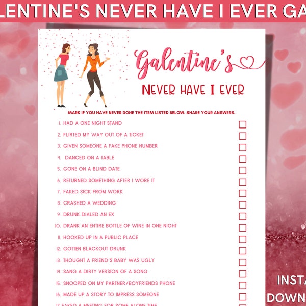 Printable Never Have I Ever Game - Etsy