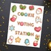 Cookie Swap or Exchange Contest Voting Cards & Board Sign for Fun ...