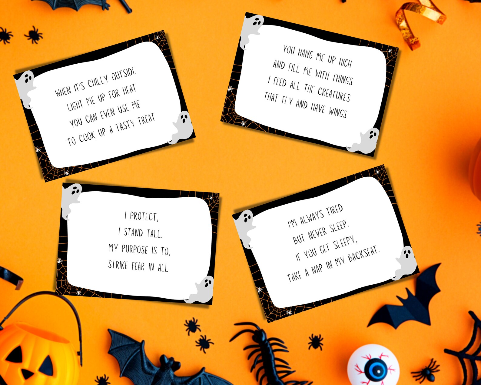 Outdoor Halloween Scavenger/ Treasure Hunt Clue Game - Hunt in Your ...