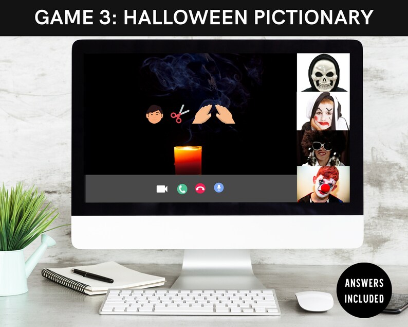 Virtual Halloween Games Bundle with 6 games for some Spooky | Etsy