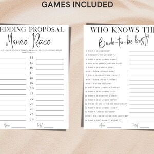 Engagement Party Games Bundle for a Save the Date or Rehearsal Dinner ...
