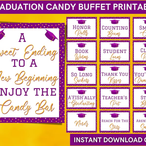 Candy Buffet Labels - Etsy