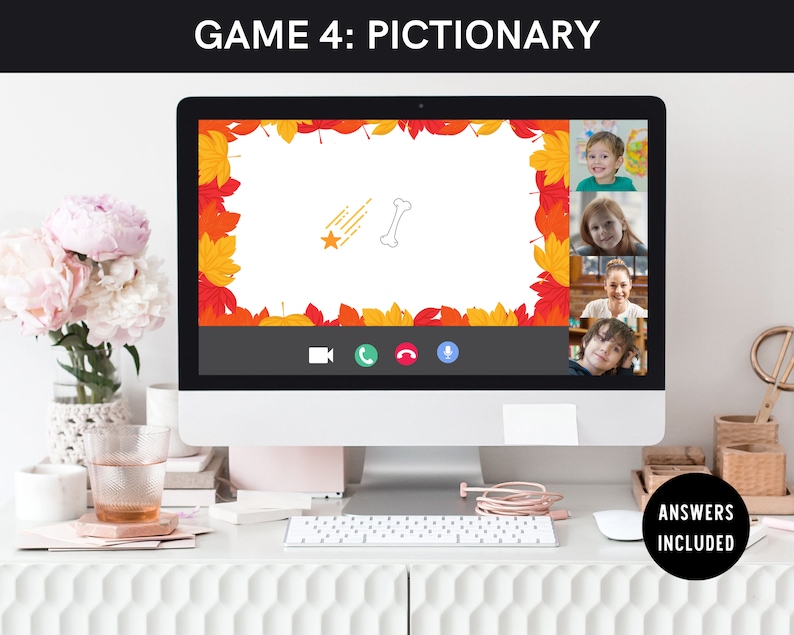 Family Thanksgiving Virtual Games Bundle for online party on | Etsy