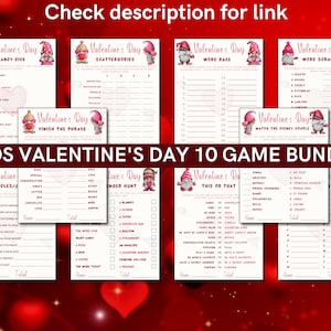 Valentine Kid's Scavenger Hunt Game for a Fun Activity at Home 15 Clues ...