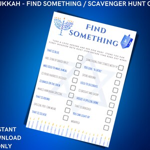 Hanukkah / Chanukah Find Something Game for a Fun Activity With Kids ...