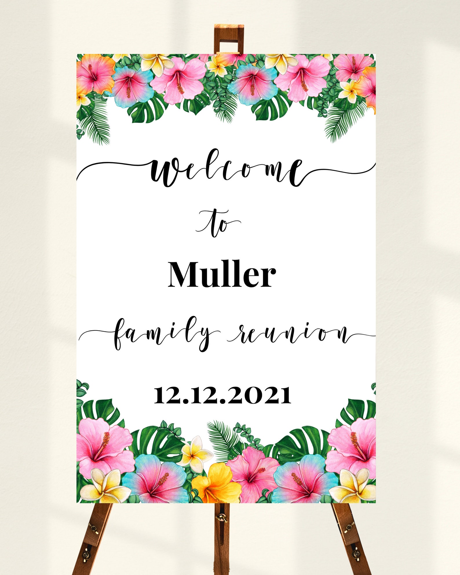 Hawaiian/ Tropical Welcome Sign Board for Party Use for - Etsy