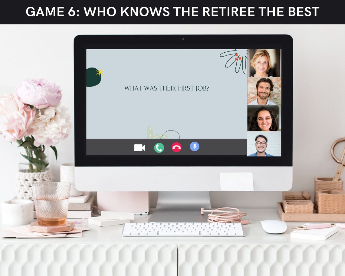 Virtual Retirement Party Games Bundle for a Fun Office/ Home | Etsy