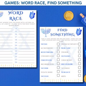 Hanukkah / Chanukah Games Bundle for a Fun Activity With Kids, Family ...