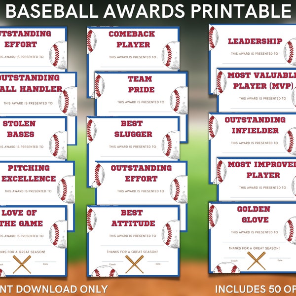 Funny Team Awards Baseball - Etsy