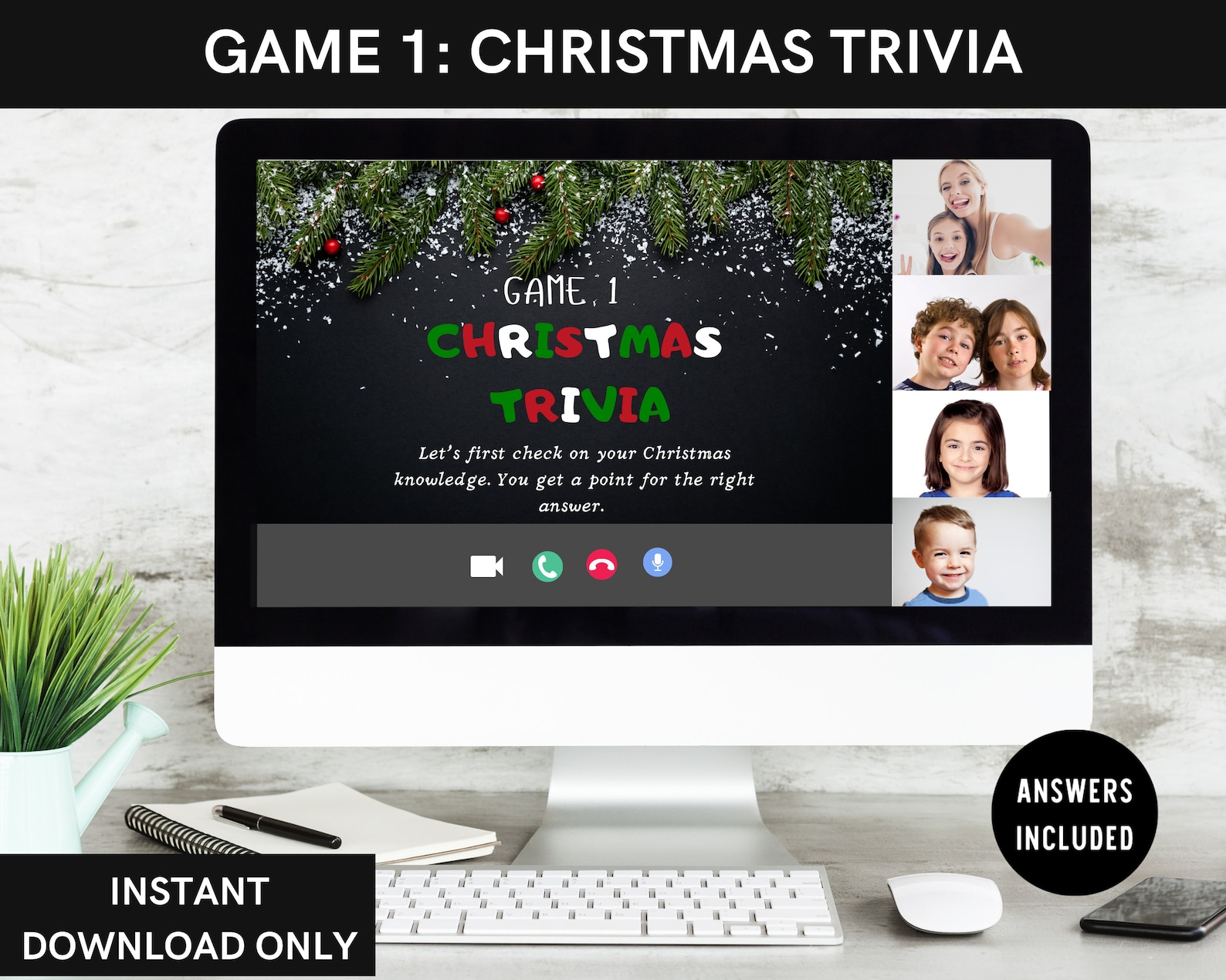 Virtual Christmas Games Bundle for an Online Holiday Party for - Etsy