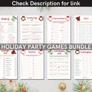 Holiday Find Someone Who.. Icebreaker Game for Christmas/ Holiday Party ...