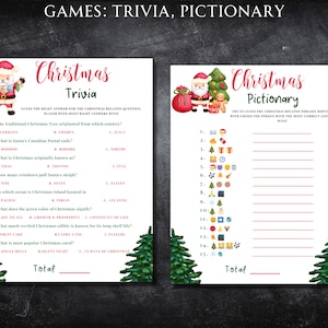 Kids Christmas Party Games Bundle for Holiday Fun Use as Family ...