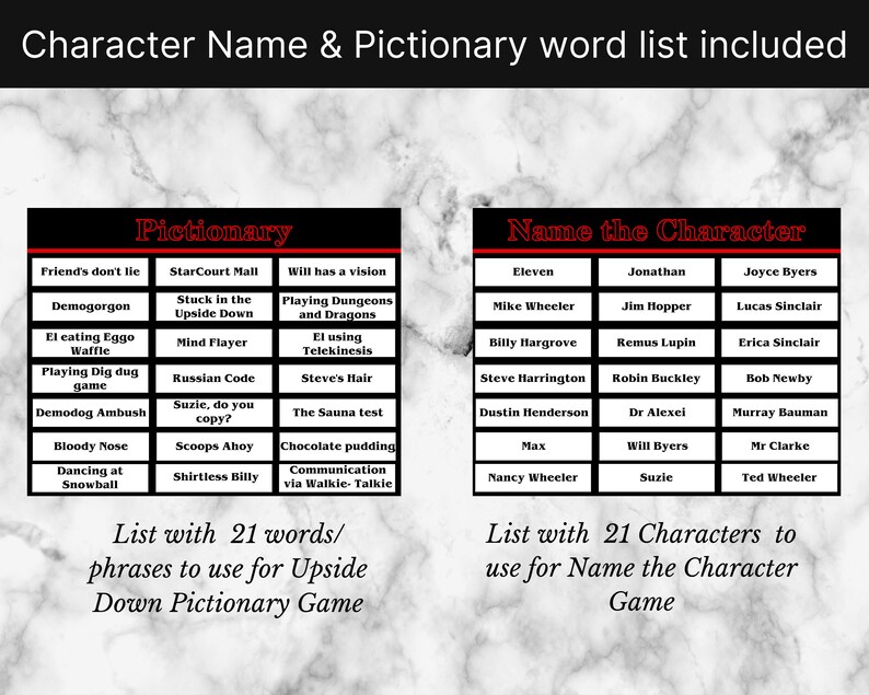 Stranger Things Virtual games bundle for Teen Birthday or | Etsy