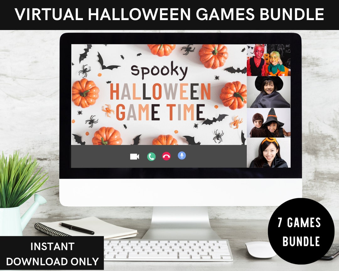 Virtual Halloween Games Bundle With 7 Games for Some - Etsy