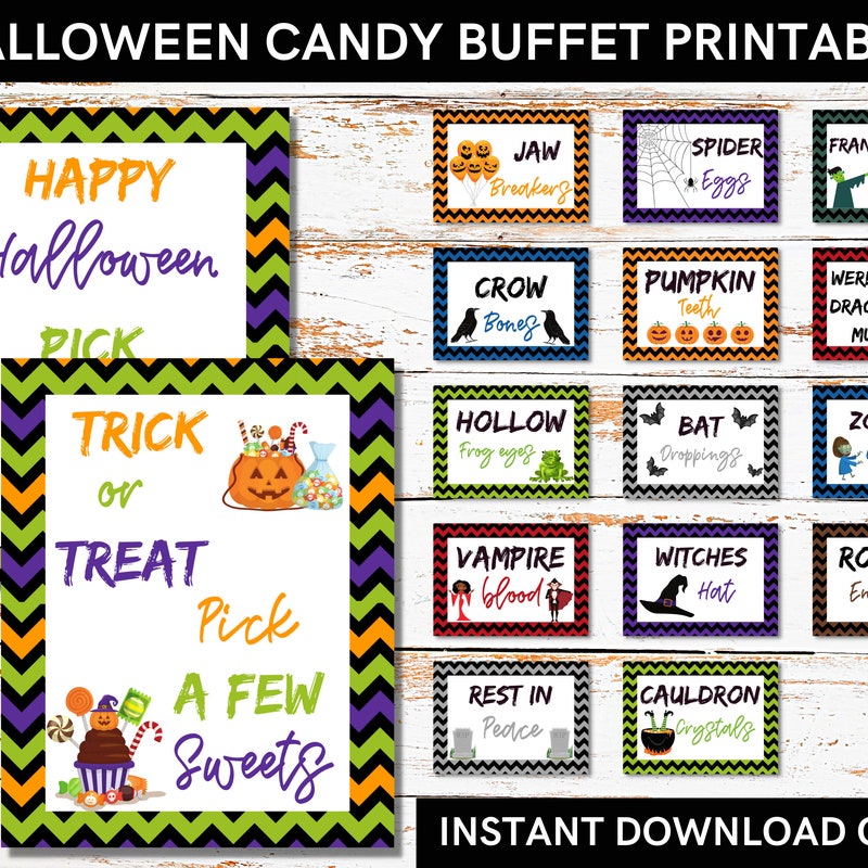 Candy Buffet Tags - Etsy