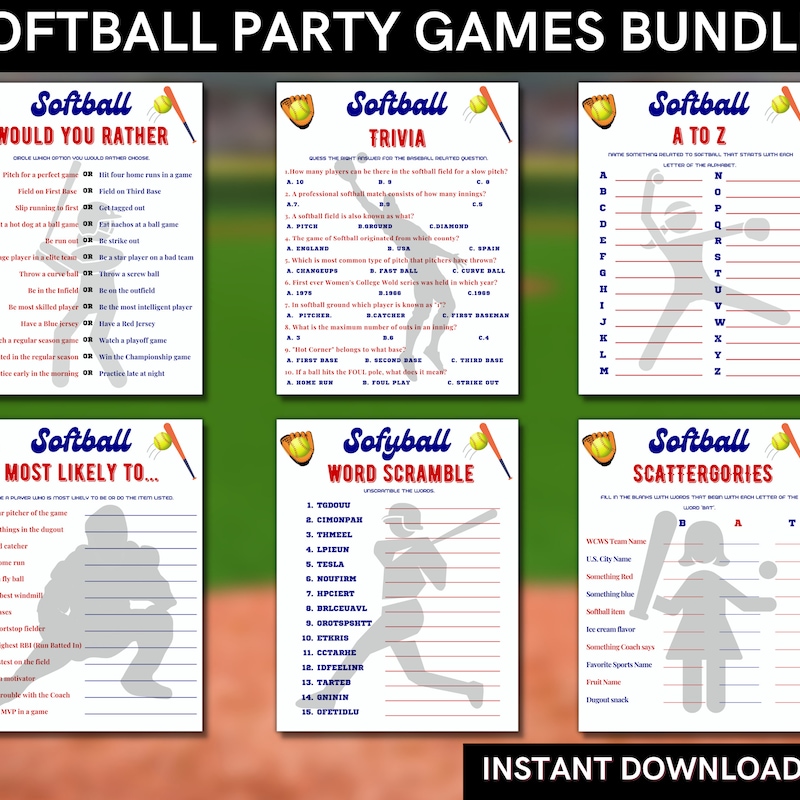 Softball Party - Etsy