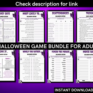Halloween Trivia Spooky Character Match Game Printable - Fun Halloween ...