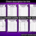 Halloween Trivia Spooky Character Match Game Printable Fun - Etsy