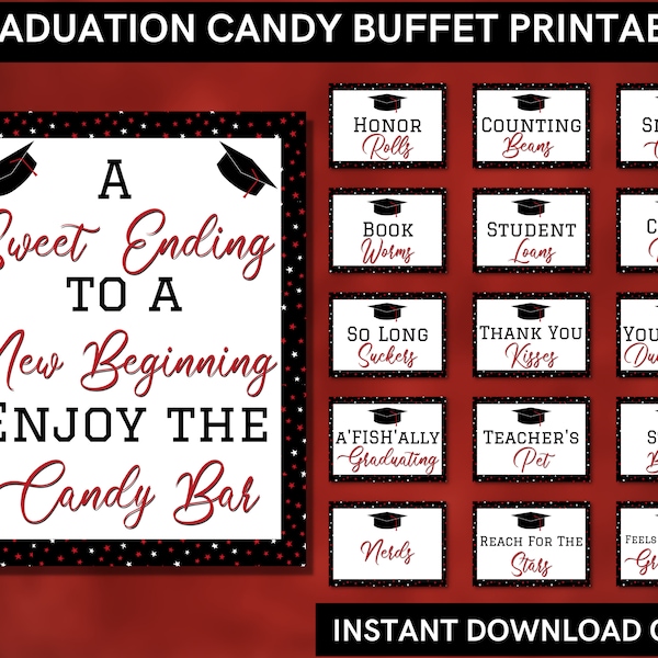 Candy Buffet Labels - Etsy