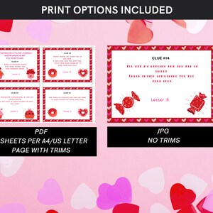 Valentine Kid's Scavenger Hunt Game for a Fun Activity at - Etsy