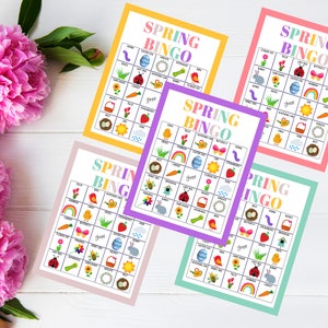 Printable Spring/easter Bingo Cards for a Fun Activity With Kids ...