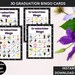 Graduation Party Bingo Game Sheets for Fun Activity With | Etsy