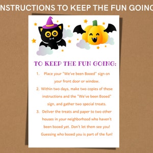 Halloween You've Been Booed Flyer Printable for - Etsy