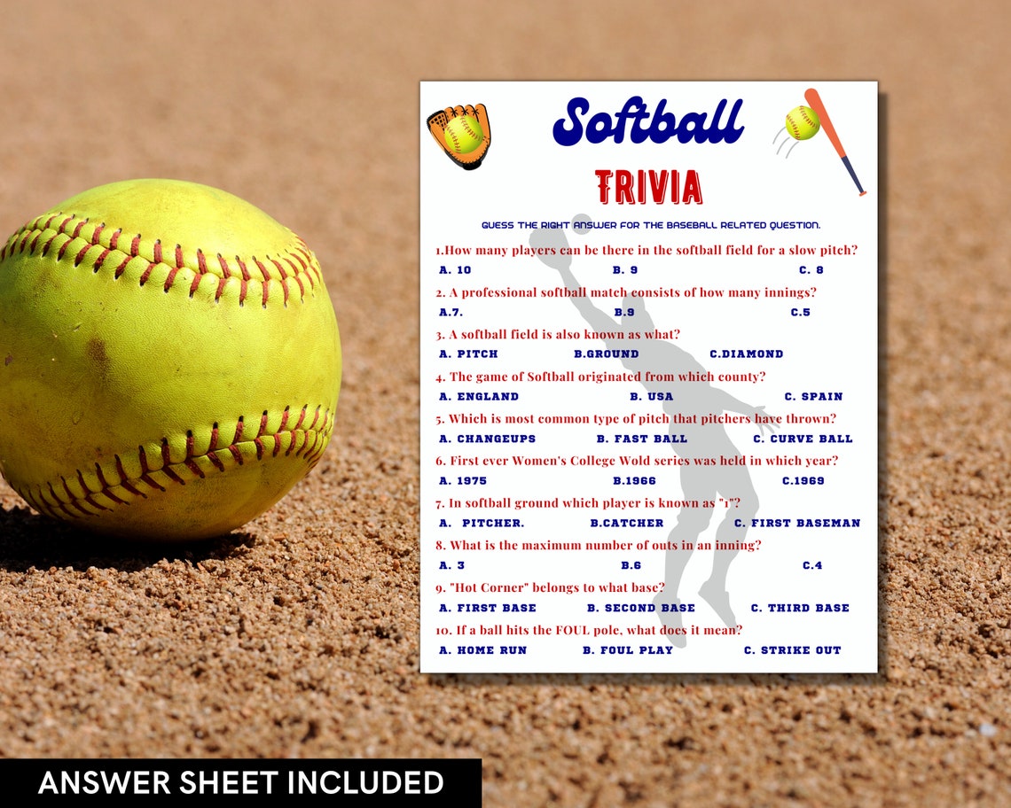 Softball Party Games Bundle for a Birthday or Sports Team Fun - Etsy