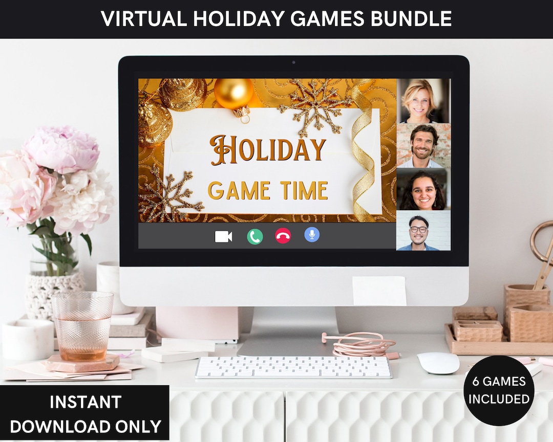 Virtual Holiday/ End of Year Party Games Bundle for an Online/ - Etsy