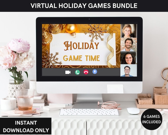 Virtual Holiday/ End of Year Party Games Bundle for an Online/ - Etsy