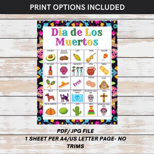 Day of the Dead/ Dia De Los Muertos Bingo Cards for a Fun Activity With ...