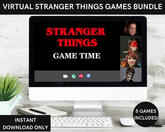 Stranger Things Virtual games bundle for Halloween or Birthday | Etsy