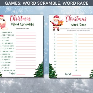 Kids Christmas Party Games Bundle for Holiday Fun Use as | Etsy