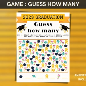 Graduation Games Printable for Fun Party Activity to Celebrate the ...