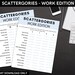 Scattergories Game for Office/ Work Party Fun Team Building - Etsy Canada