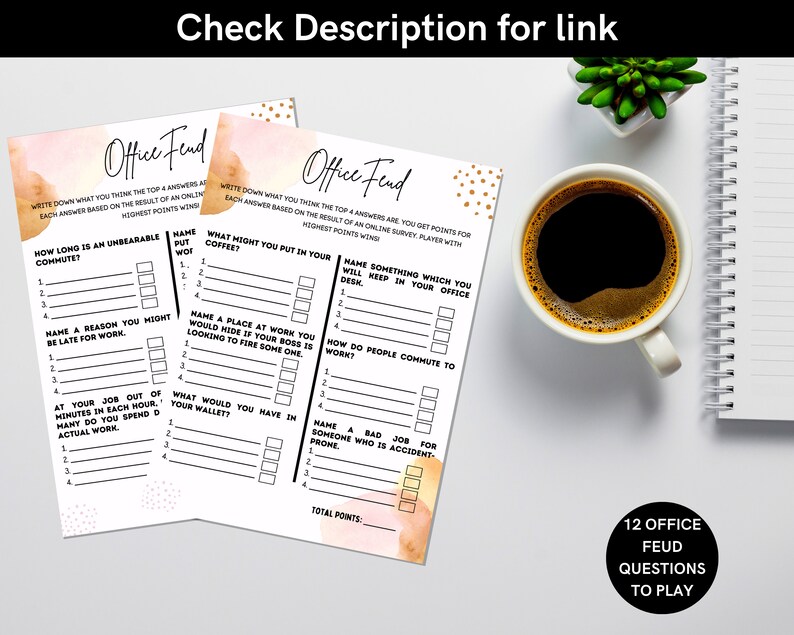 Think Fast Game for Work/ Office Team/ Retirement Party | Etsy