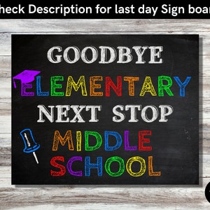 Elementary Graduation Gift Tag - Next Stop Middle School -use as Gift ...