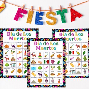 Day of the Dead/ Dia De Los Muertos Bingo Cards for a Fun Activity With ...