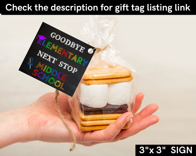 Elementary Graduation Last Day Sign - Next Stop Middle School -use as ...