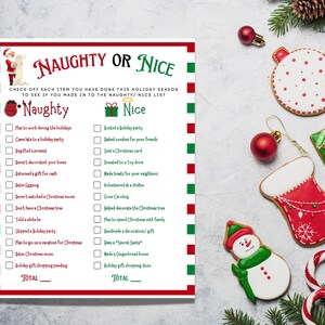 Naughty or Nice Game for an Adult/ Girls Night Holiday/christmas Party ...