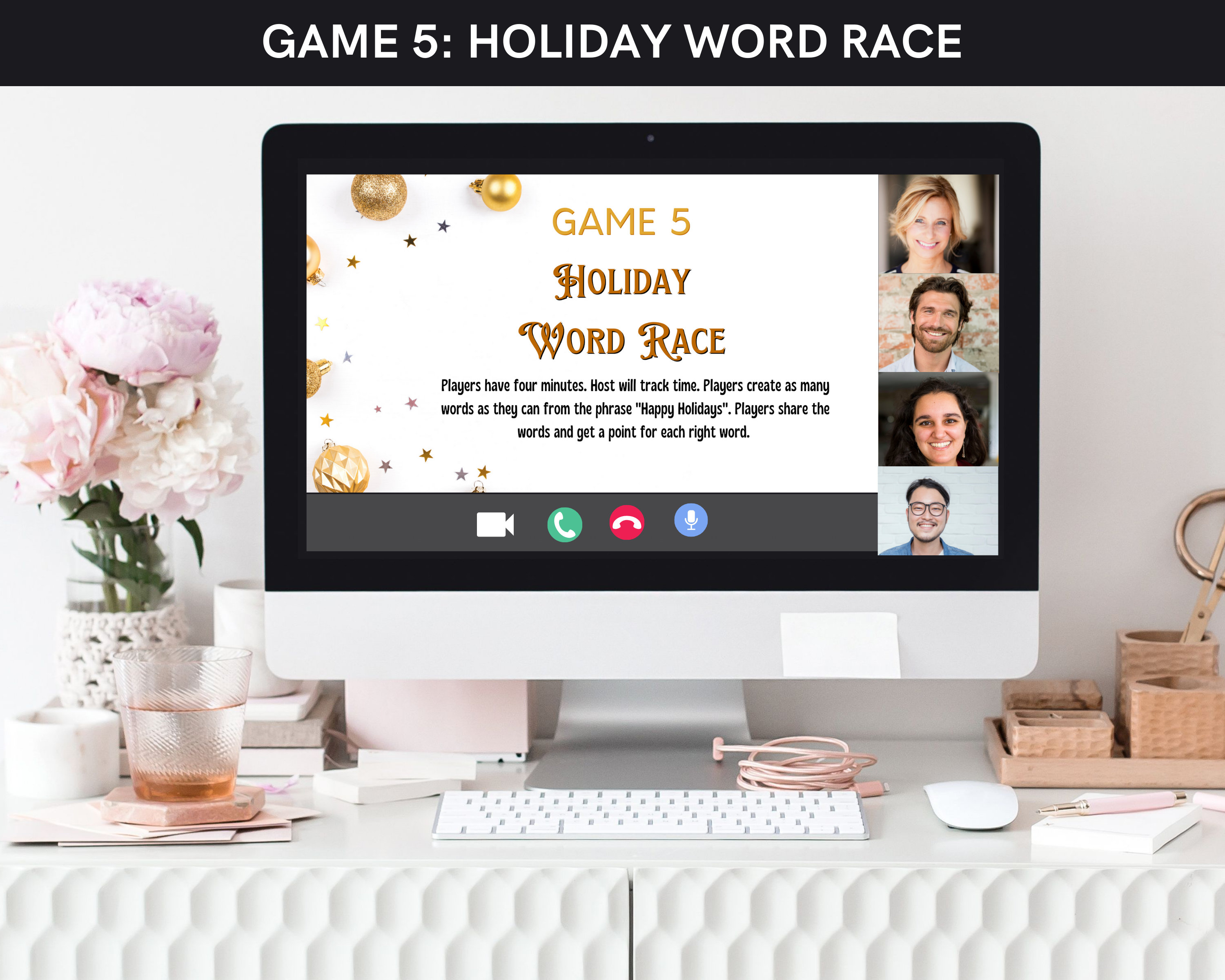 Virtual Holiday/ End of Year Party Games Bundle for an Online/ - Etsy