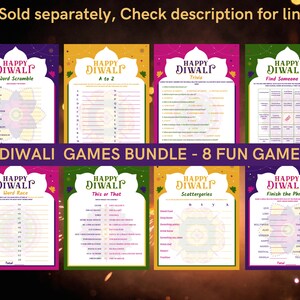 Diwali Charade Pictionary Game: 70 Cards, Indian Holiday (instant ...